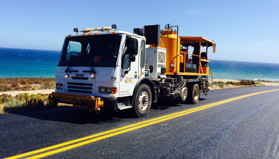 PAVEMENT MARKINGS – Straight Stripe Painting