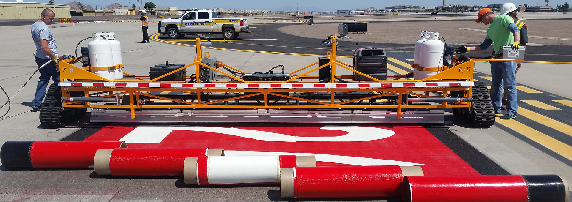 Straight Stripe Painting – Road, Airport & Parking Lot Painting & Sweeping